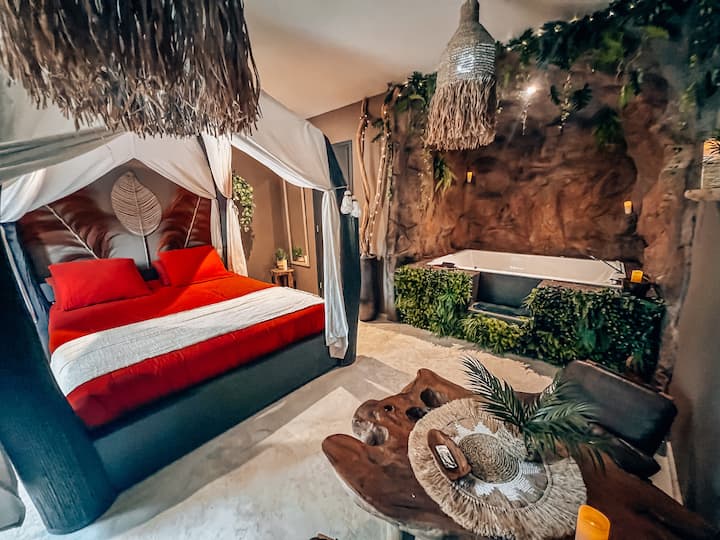Chambre La Grotte Jacuzzi Et Terrasse à 300m Plage - La Croix-Valmer