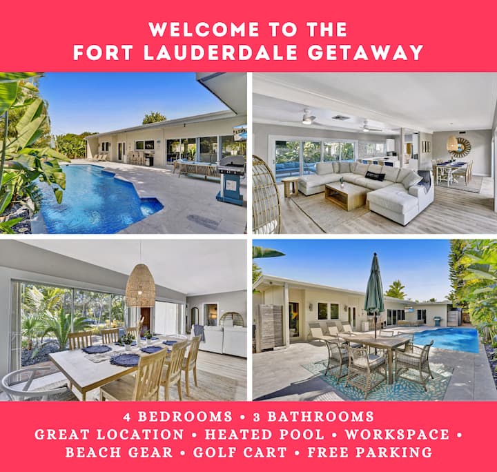 Lauderdale Beach Home| Golf Cart | Heated Pool - Fort Lauderdale, FL