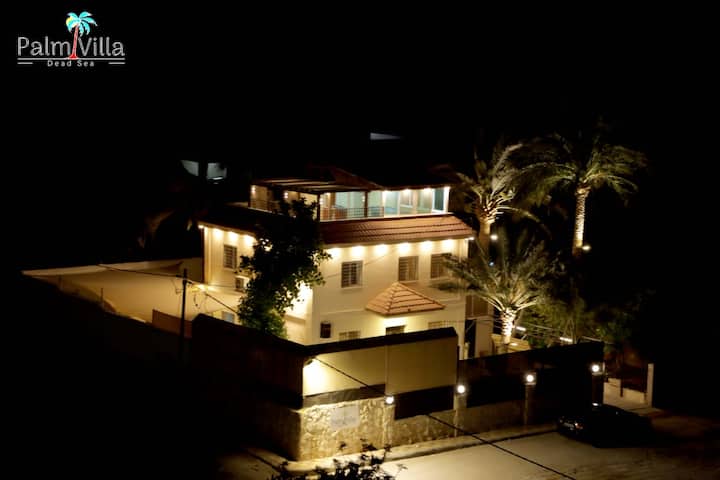 Palm Villa - Private 2 Stories - Deadsea View+pool - Jordan