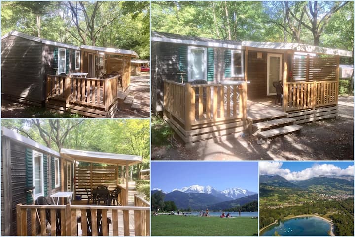 Mobilhome Dans Camping Face Au Mont Blanc - Sallanches