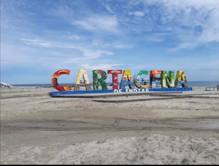 Apartment With Panoramic Views, And Central - Cartagena