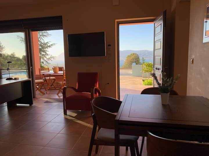 Rio Bay Sunset Villa, Private Pool And Sea View - Grèce