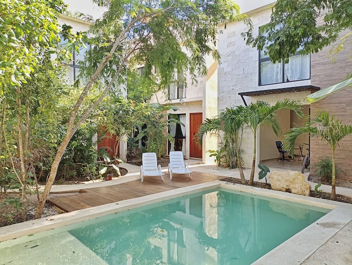 Cozy 2br Apt W/ Pool & Terrace, Starlink Wi-fi - Tulum