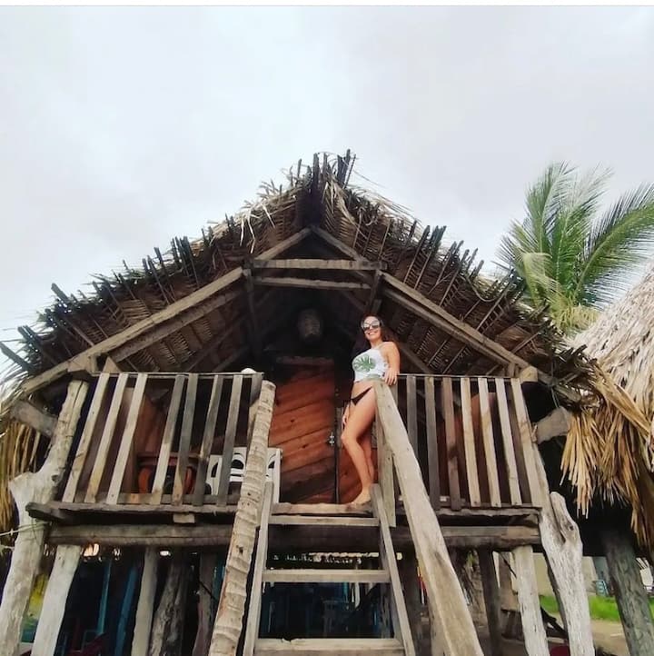 Cabaña Rústica Frente Al Mar, Ideal Para Dos. - Riviera Nayarit