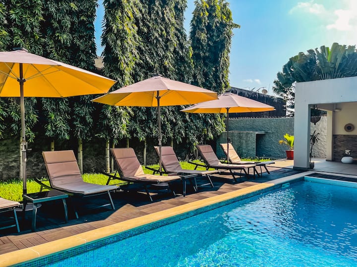 Chambre Adahounlin - Villa Tahiba - Abidjan