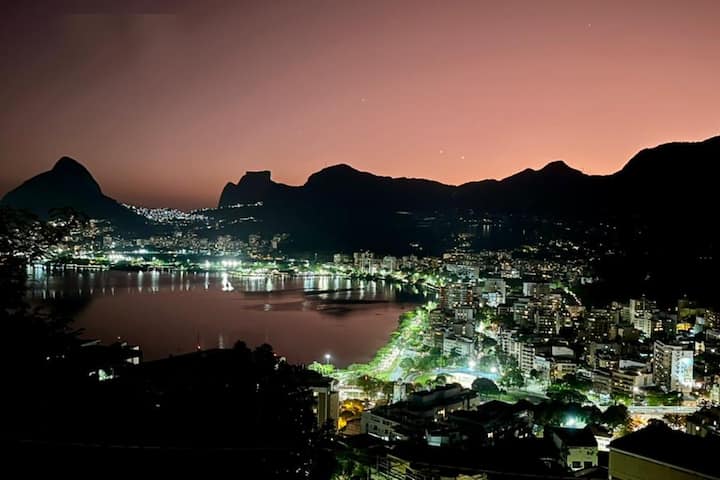 Loft Charmoso Com Vista Da Lagoa E Cristo Redentor - Rio de Janeiro
