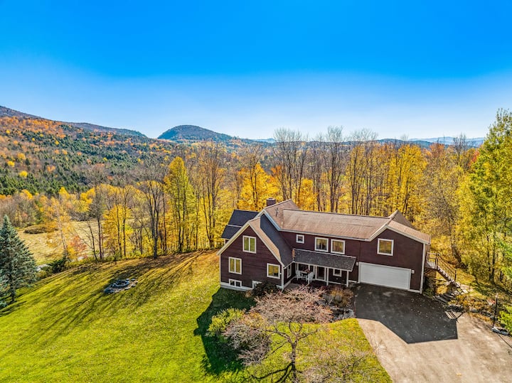 Huge Waterbury Home Near Stowe With Views/sauna - Waterbury, VT