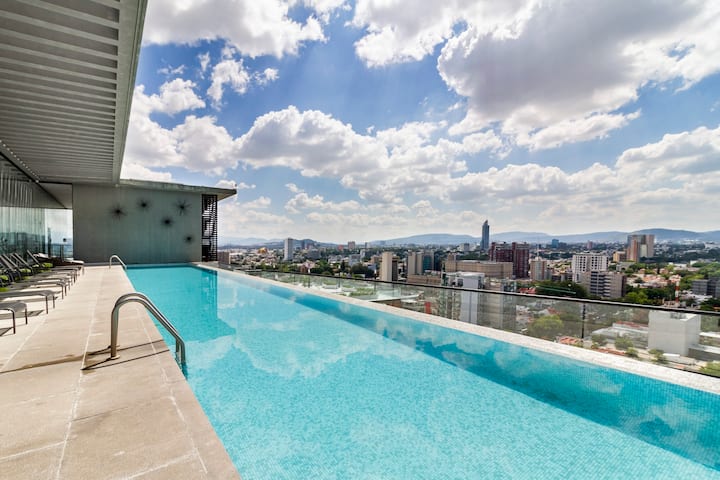 Modern 2br/2ba Apartment–5 Min From Zona Americana - Zapopan