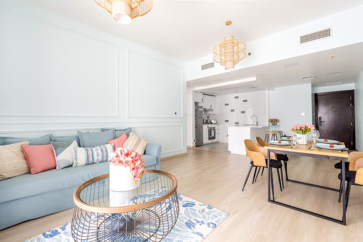2min Metro Sea View Stylish 1 Bedroom Dubai Marina - 두바이 마리나
