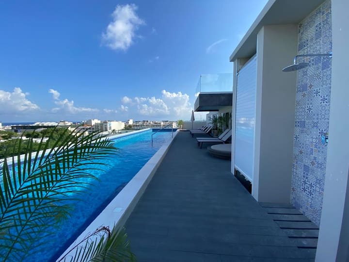 Stay On A Topfloor Apartment W/city Sunset Views - Playa del Carmen