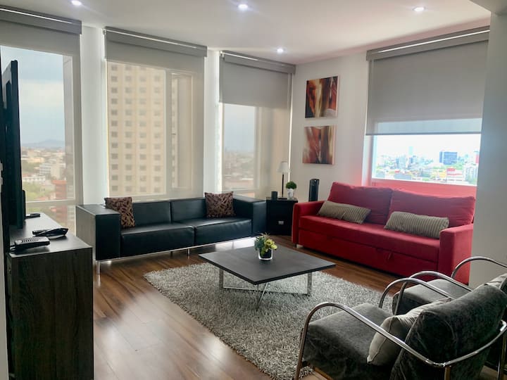 Depa De Lujo Sobre Paseo De La Reforma - Mexico City