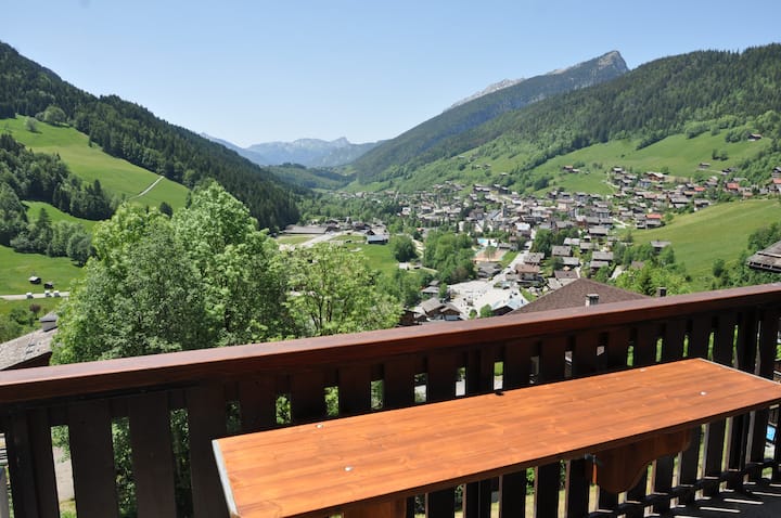 Grand Duplex Splendide Vue Village Balcon Sud - Le Grand-Bornand