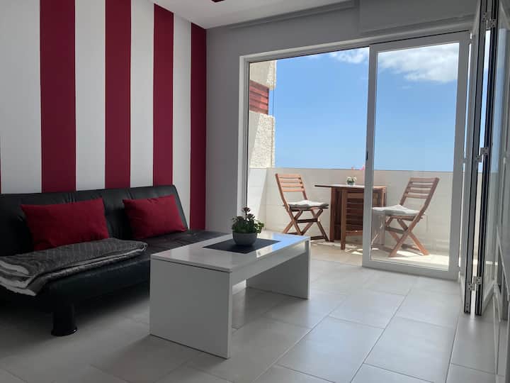 Sea View Residential Apartment With Pool - Maspalomas