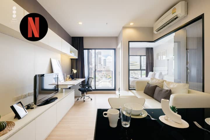 Bright&large 1br-sky Pool+sunbath-7m Bts&icon Siam - Bangkok