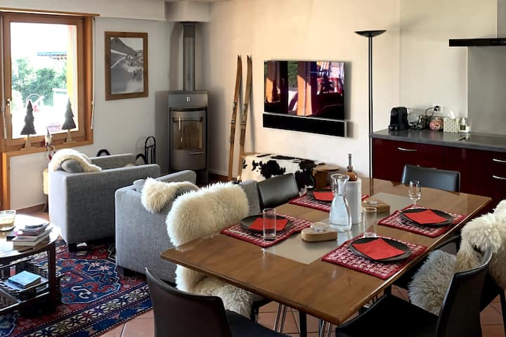 Superbe Appartement En Résidence Avec Jacuzzi - Martigny