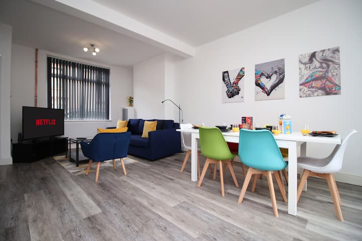Borough House By Ssw - 3br, Sleeps 7, City Area - Port Talbot