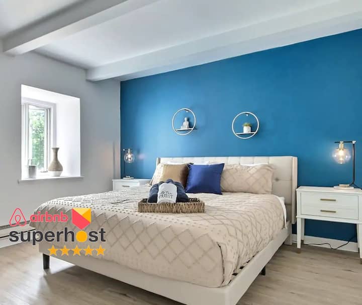 Cozy 2br - 2 King Bed + 2 Free P /8min City Center - Québec, QC