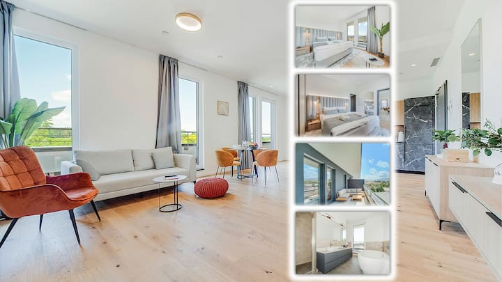 Bright: Penthouse With Terrace-bathtub-a/c-parking - Rosenheim