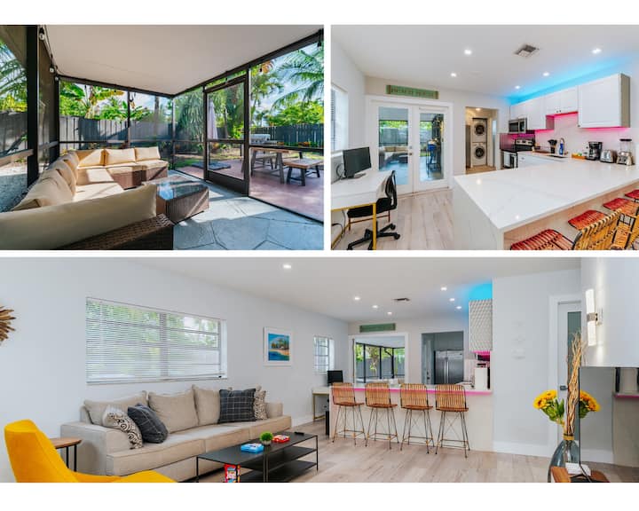 Entire Home Close To The Beach. Bbq, Yard, Patio - Coconut Creek, FL