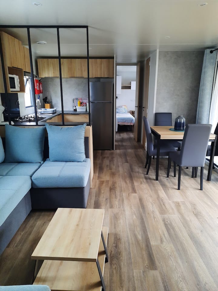 Grand Mobil Home Neuf Aux Dunes De Contis - Bias