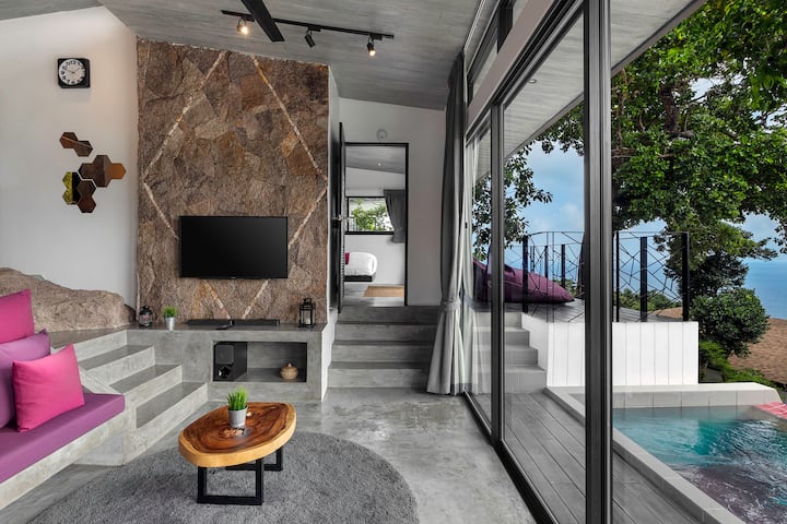 1br Crazy Purple Private Pool Villa Koh Tao - Ko Tao