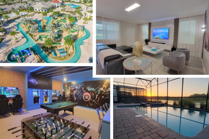 Luxury Lakeview Themed Home +Game Room Near Disney - Kissimmee