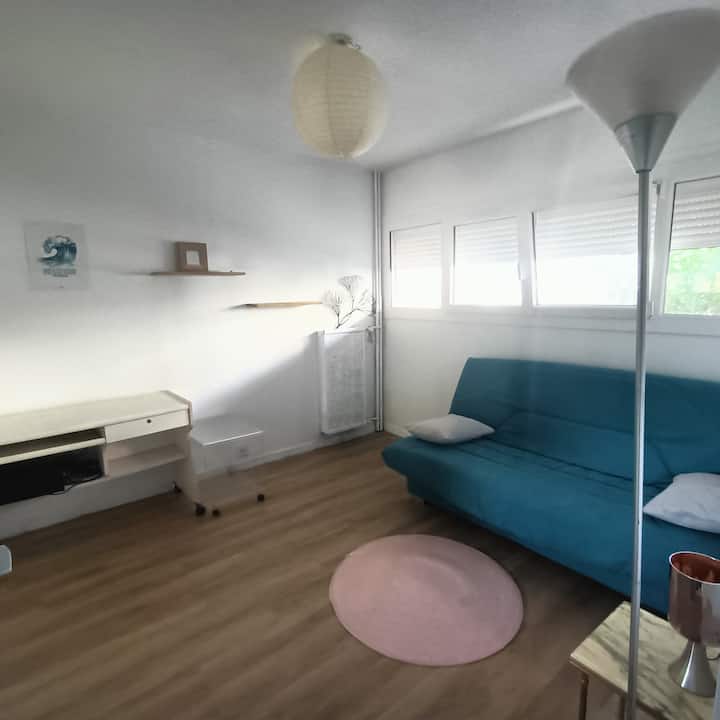 Chambre Lumineuse Accès Direct Jardin - Antibes