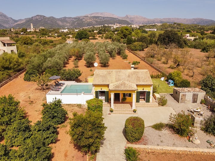 Finca Son Serra, House For 4, With Pool Near Buger - Búger