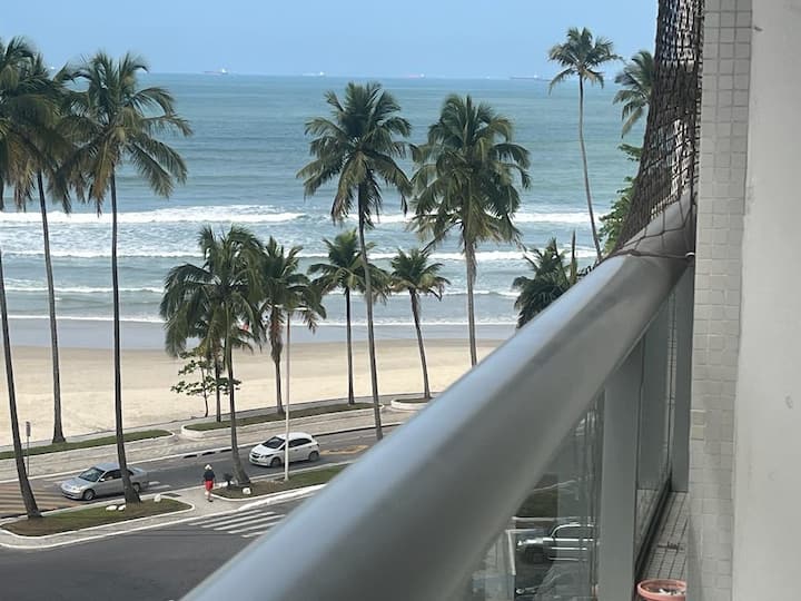 Apto Vista Mar/pé Na Areia No Guarujá - Guarujá