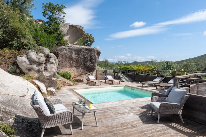 Nivallella Les Rochers 7p  Porto-vecchio Piscine - Porto-Vecchio