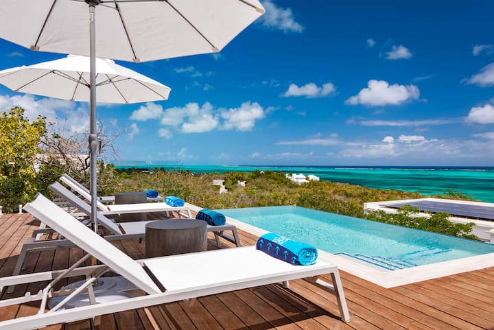 Modern Ocean View Blue Turtle Villa - Turks&caicos - Turks and Caicos Islands