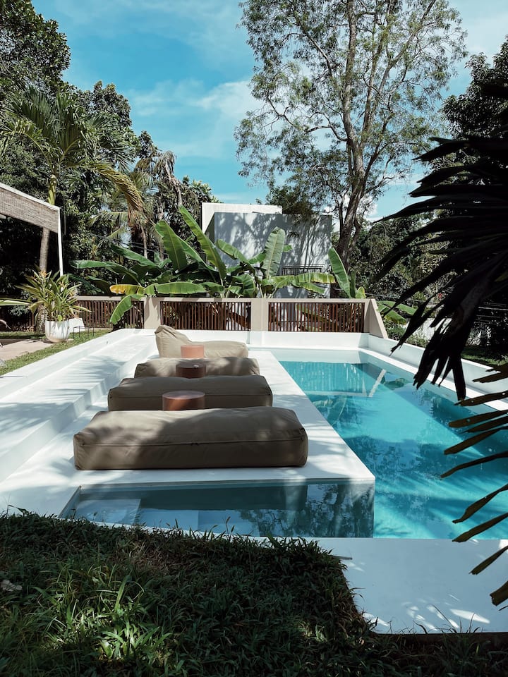 Boho 7 Bedroom Villa With Pool Near Ocean - Hikkaduwa