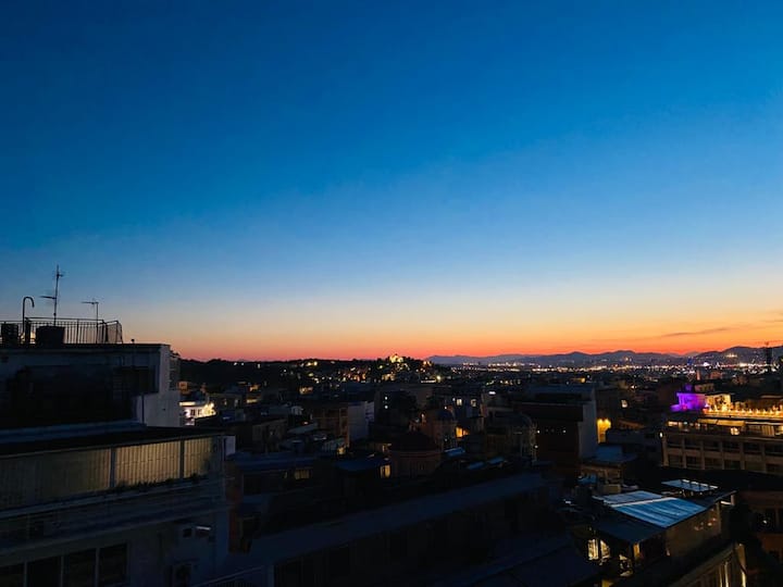 Brand New Apartment With City View In The Center - 아테네