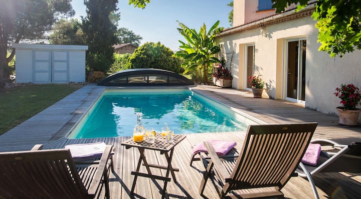 Gîte Chaleureux Avec Piscine Au Milieu Du Vignoble - Lot-et-Garonne