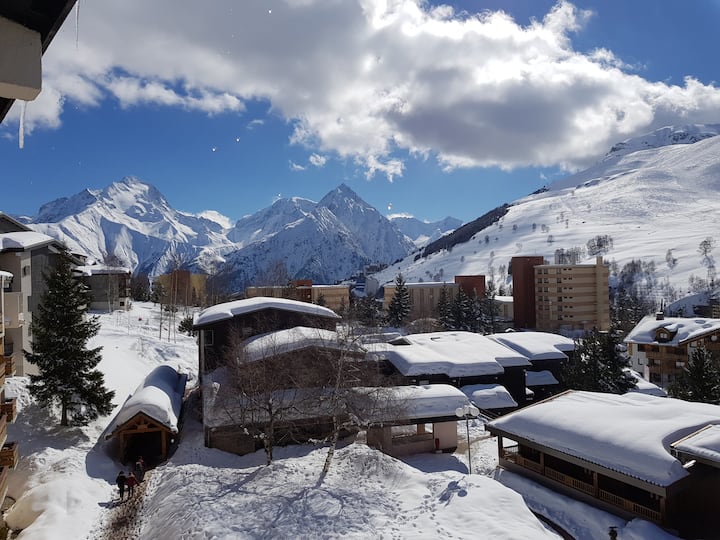 Appt 42m²- 4 à 6 Personnes- Direct Ski Commerces - Les Deux Alpes