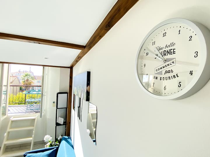 Studio En Duplex Climatisé Avec Terrasse - Cannes