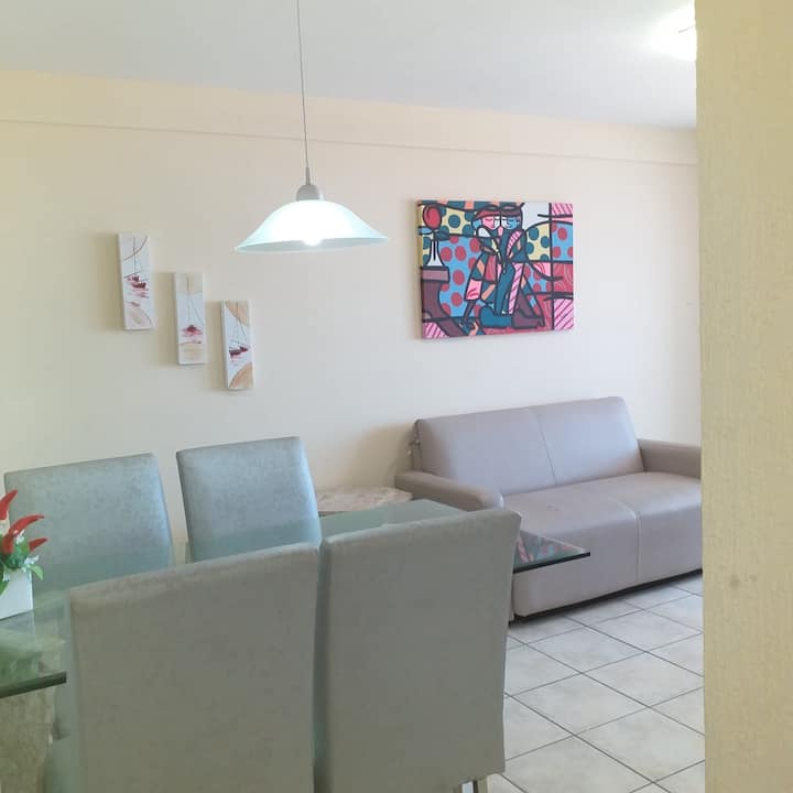 Espaçoso Completo Apartamento Com Vista Para O Mar - Fortaleza