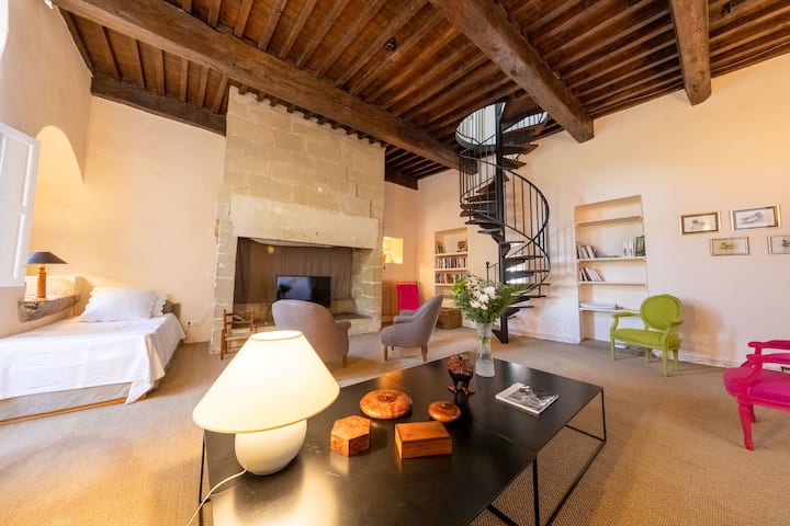 Monte Arena: Grande Suite "Sauvagine" En Duplex. - Uzès