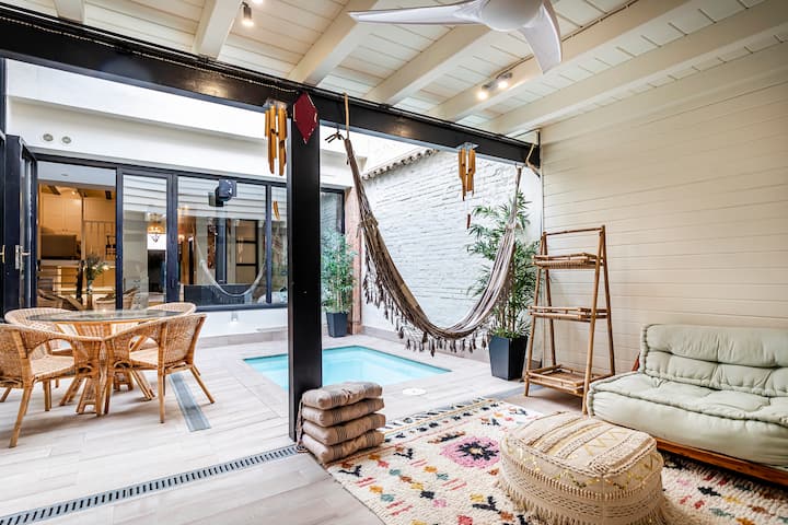 Preciosa Casa Con Patio Y Piscina - Valencia