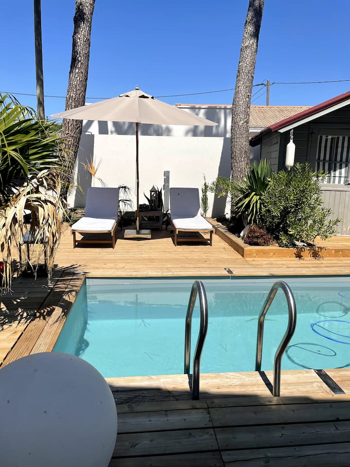Villa De Vacances à La Mer 300m Piscine Privée - Île de Ré