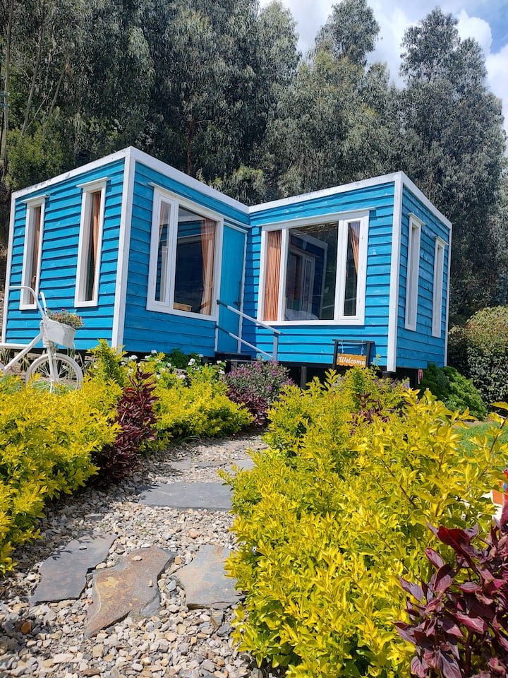 Cabaña Blue Con Magia En La Laguna De Fúquene - Simijaca