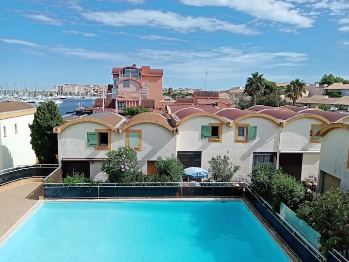 Chez Roland, Appartement Lumineux Et Belle Vue. - Gruissan