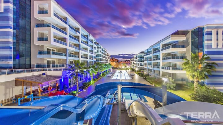 Kestel Aura Blue Apartment 1+1 - Alanya