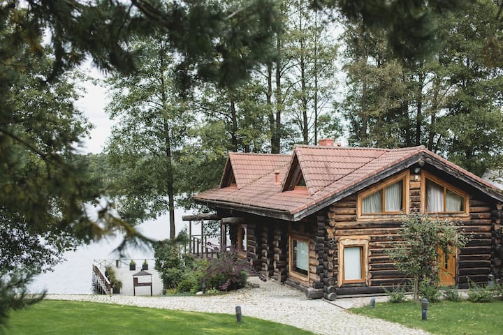 Villa With Sauna & Hot Tub On The Edge Of The Lake - Lituania