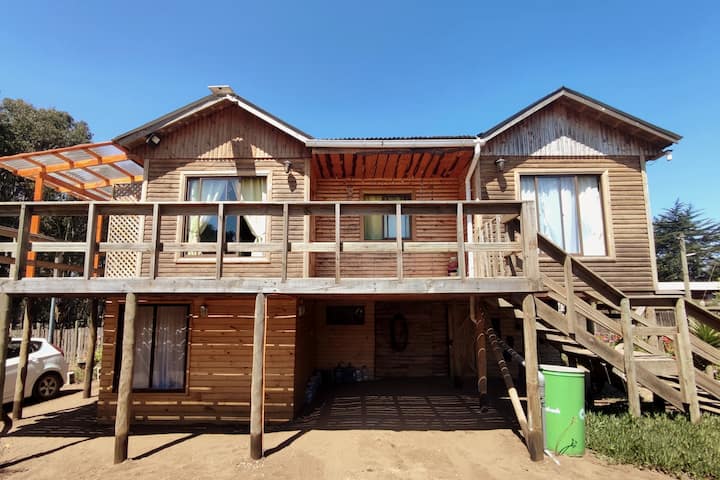 Acogedora Cabaña A Pasos De Playa Caucau -