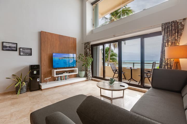 The Loft One 〰️ 3br 3ba Oceanfront - Riviera Maya