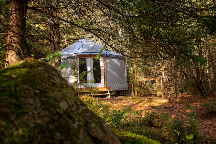Yourte En Forêt - Le Foyer - Shawinigan