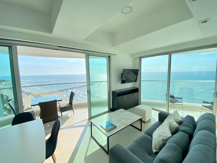 3 Br Apartment Ocean View - Cartagena