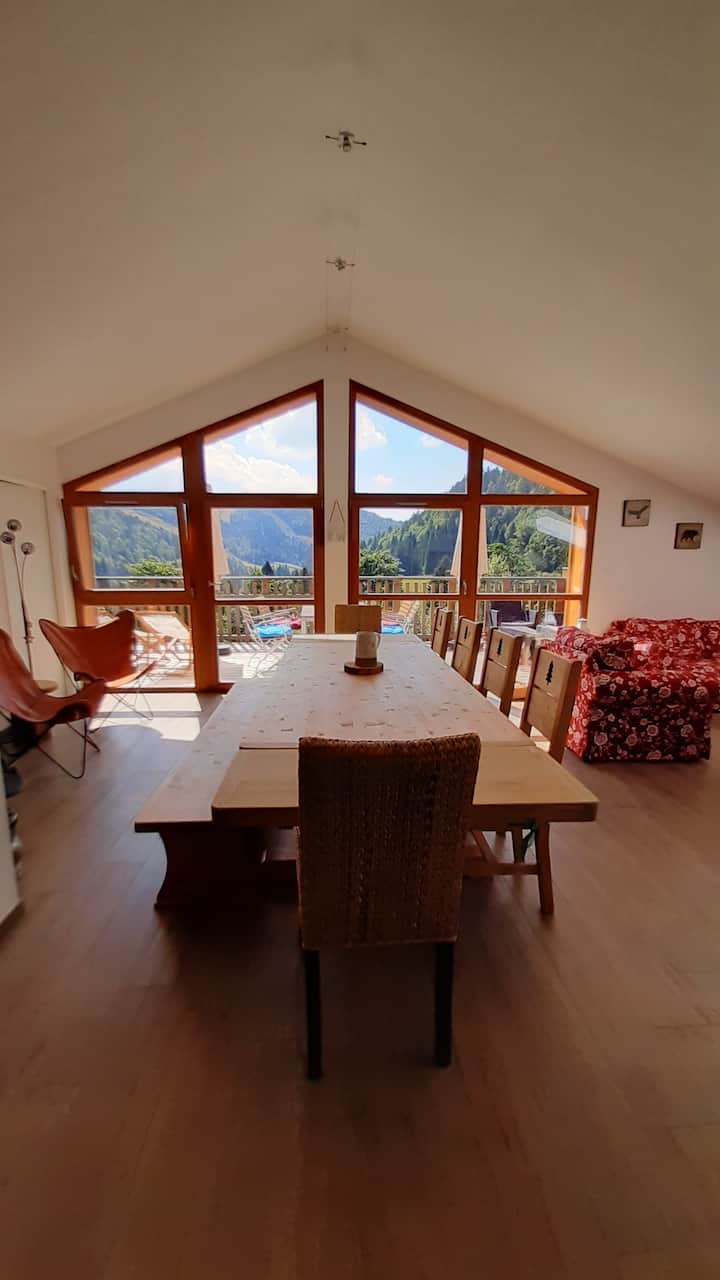 Grand Appartement Avec Sauna, Poêle à Bois - La Bresse