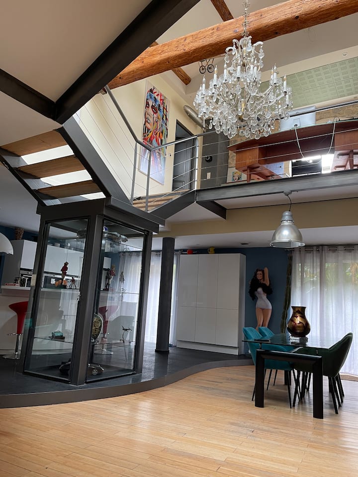 Superbe Loft De 200 M2 Avec 4 Chambres Et Piscine - Aimargues